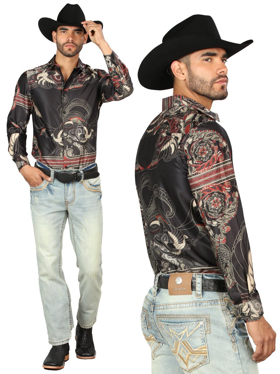 Centenario Men's Light Blue Denim with Embroidered Details 45317 ...
